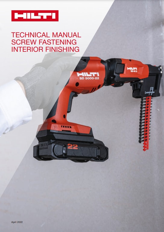 TECHNICAL MANUAL SCREW FASTENING INTERIOR FINISHING